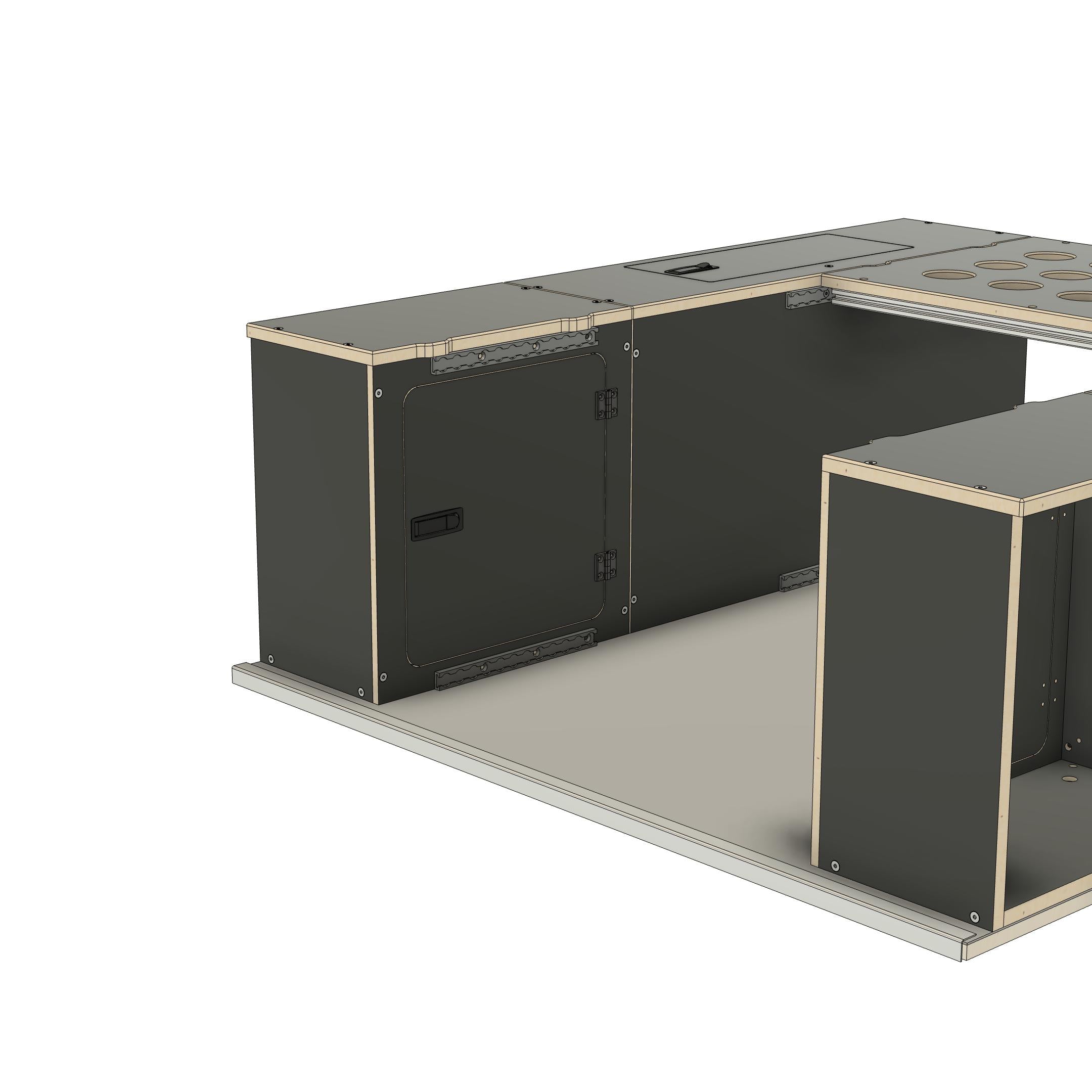 Super Pacific X1 - Mid Size Camper System - Rear Cab Module - Passenge ...