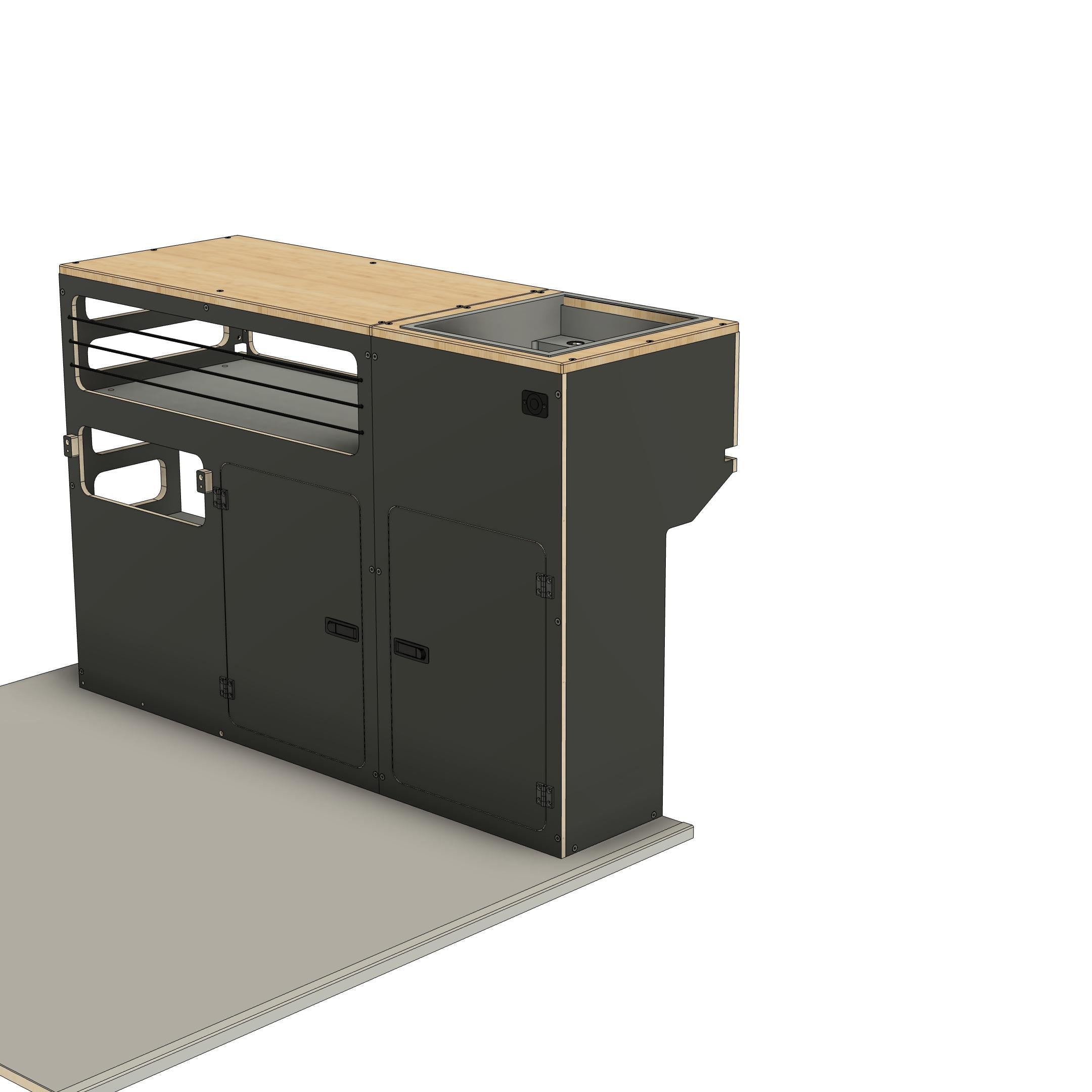 Topo Topper Rincon - Mid Size Camper System - Sink Module - Passenger ...